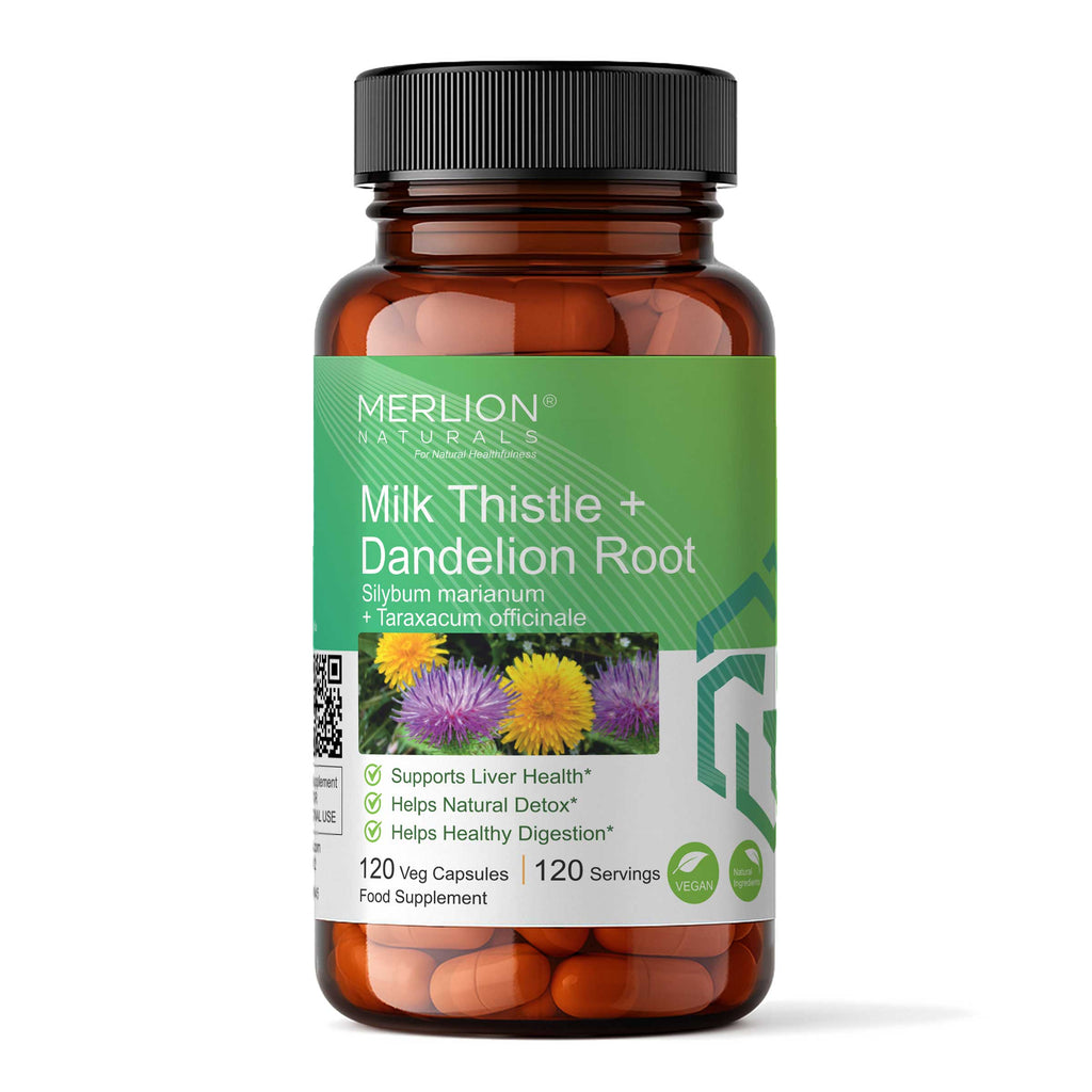Milk Thistle and Dandelion Root Extract Capsules | Silybum marianum